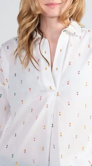 CAPE COVE Spot Relaxed Blouse