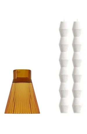 OZAIZ Zai Geometric Pillar Candle - Citron