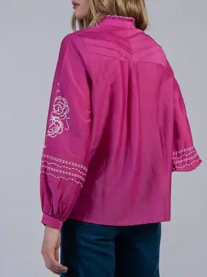 CAPE COVE Camellia Silk Cotton Blouse