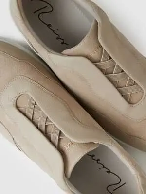 REISS Lane Leather Trainers