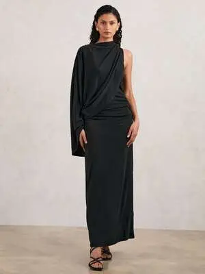 Acler Jersey Draped Midi Dress