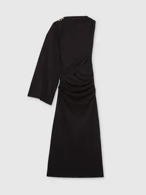 Acler Jersey Draped Midi Dress