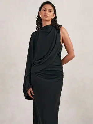 Acler Jersey Draped Midi Dress