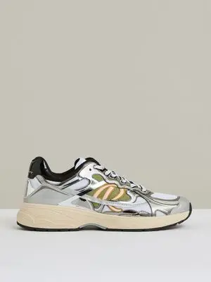 REISS Volt Overlay Running Trainers - Gunmetal/black