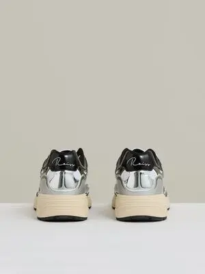 REISS Volt Overlay Running Trainers - Gunmetal/black