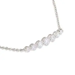 Elle Perahia Graduated Diamond Chain Bracelet - 14 Kt White Gold