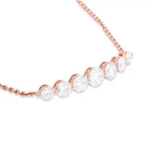 Elle Perahia Large Round Graduated Chain Bracelet - 14 Kt Rose Gold