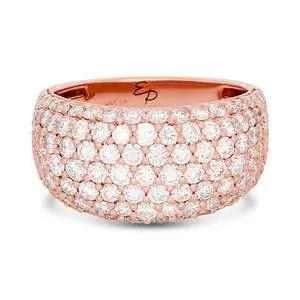 Elle Perahia Juluca Diamond Ring 14 Kt Rose Gold
