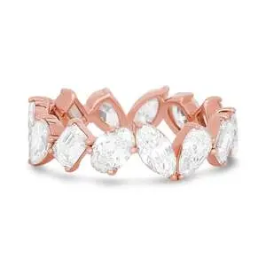 Elle Perahia Diamond Band Ring - 14 Kt Rose Gold