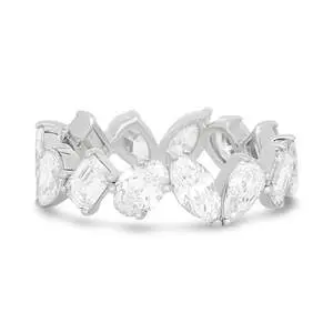 Elle Perahia Diamond Band Ring - 14 Kt White Gold