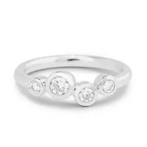 Elle Perahia Diamond Ring - 14 Kt White Gold