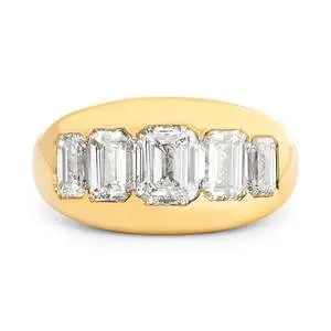 Elle Perahia Diamond And Gold Empire Ring - 14 Kt Yellow Gold