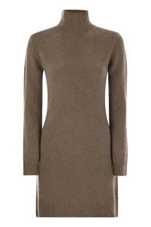 Max Mara Edison Stretch Cashmere Yarn Dress - Grey