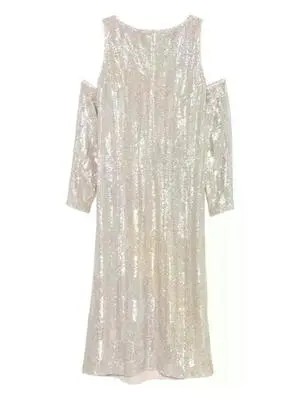 Marina Rinaldi Sequin-embellished Midi Dress