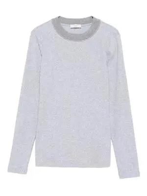 Peserico Embellished-neck Sweatshirt