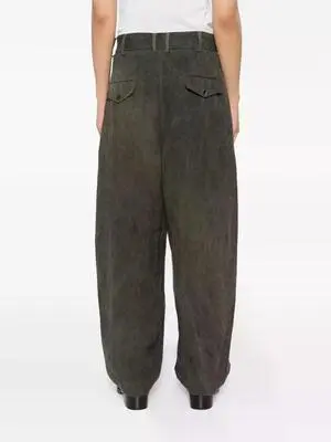 UMA WANG Wide Leg Linen Trousers