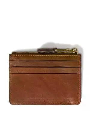 Miu Miu Nappa Leather Card Holder - Brown