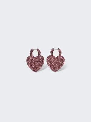 Balenciaga Minnie Xl Earrings - Pink