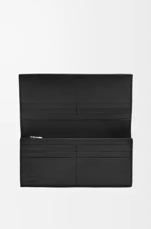 Loewe Puzzle Long Horizontal Wallet In Classic Leather Skin - Black