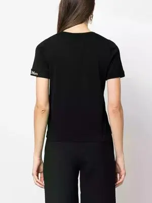 Max Mara Embroidered-logo Knitted Top