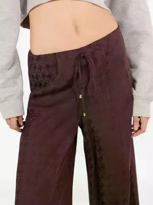 Roberto Cavalli Monogram Drawstring Trousers