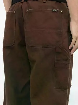 KAMIYA Patch-pocket Trousers - Brown