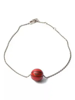 Prada Basketball Pendant Necklace - Red
