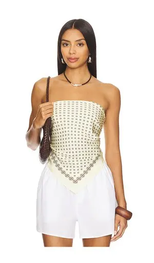 EAVES Paola Scarf In Lemon - Pastel Yellow