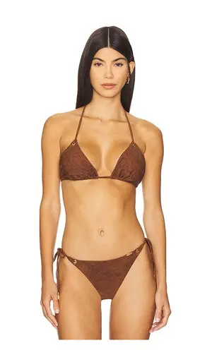 Luli Fama Triangle Bikini Top
