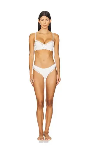 KAT THE LABEL Arabella Thong In White