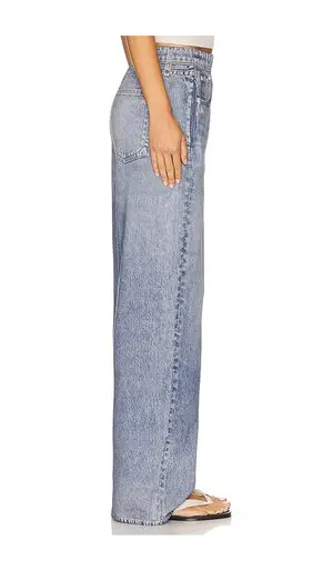 Rag & Bone Miramar Terry Wide Leg Jeans - Scarlet
