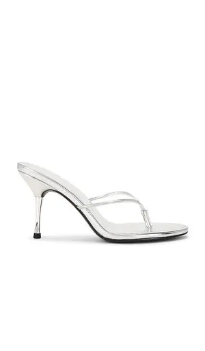 Femme La Osaka Metallic Stiletto Sandals - Silver