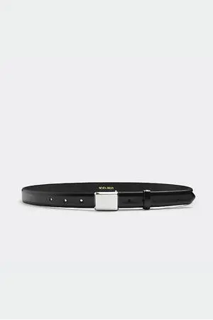 SEVEN HILLS Soho Leather Belt Black