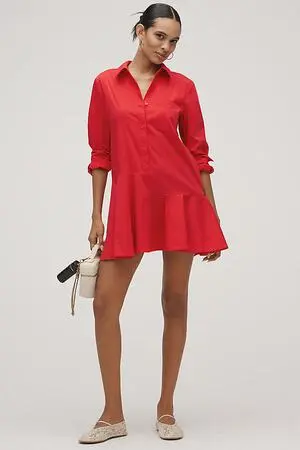 long sleeve flowy formal dress Long Sleeves Scalloped-Edge Lace Party Dress – FancyVestido main image 1
