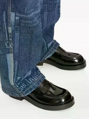 Agl Penny Leather Loafers