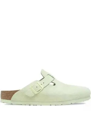 BIRKENSTOCK Boston Soft Footbed Mules - Green