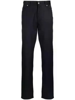 Zegna Logo-patch Slim-fit Trousers