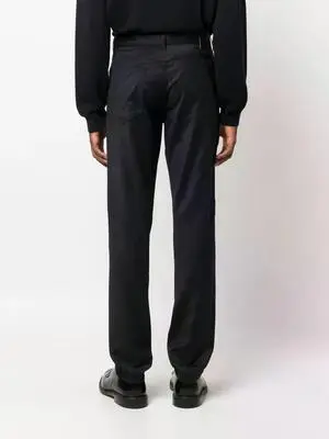 Zegna Logo-patch Slim-fit Trousers