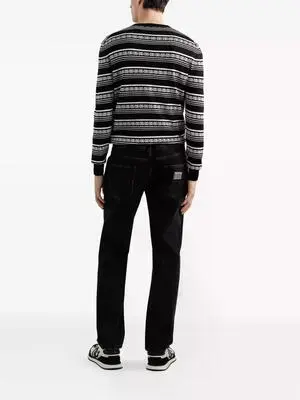 Dolce & Gabbana Logo-plaque Cotton Jeans