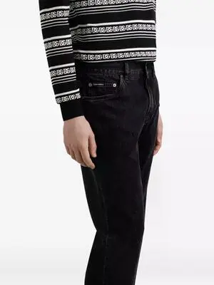 Dolce & Gabbana Logo-plaque Cotton Jeans
