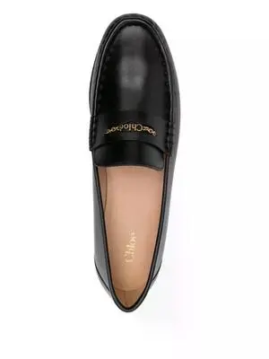 Chloé Leather Penny Loafers