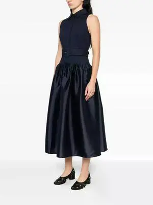 SELF-PORTRAIT Belted A-line Dress