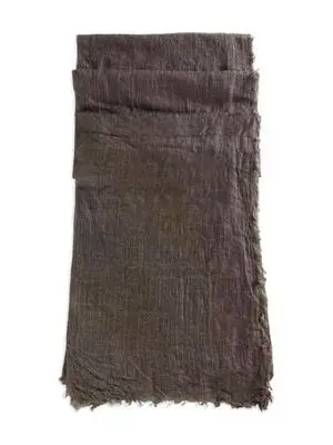 Rick Owens Frayed-edge Scarf - Brown