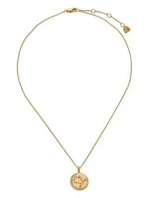 ASTRID & MIYU Gemini Zodiac Pendant Necklace - Gold
