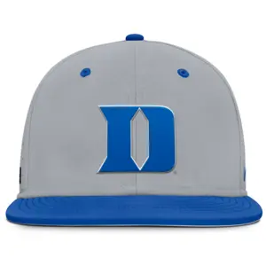 Nike Duke Blue Devils Dugout True Fitted Hat - Grey
