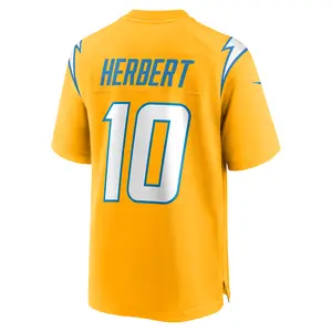 Nike Justin Herbert Los Angeles Chargers Nfl Game Jersey - Yellow