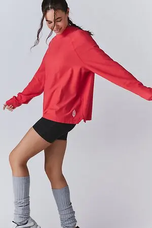 Free People Restoration Layer Pullover - Victory Red