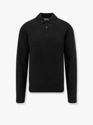 Burberry Cashmere Polo Sweater - Black