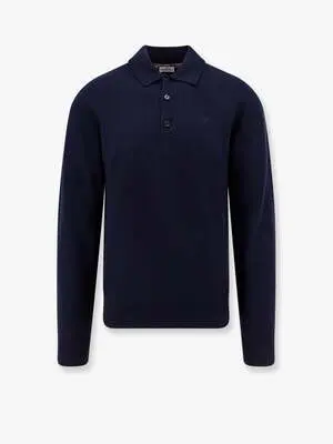 Burberry Cashmere Polo Sweater - Blue