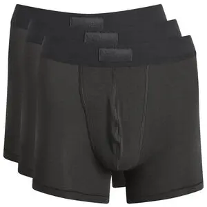 SKIMS Cotton Boxer Brief 3" 3-pack - Onyx